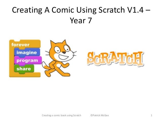 Creating a comic in Scratch v1.4 for Year 7