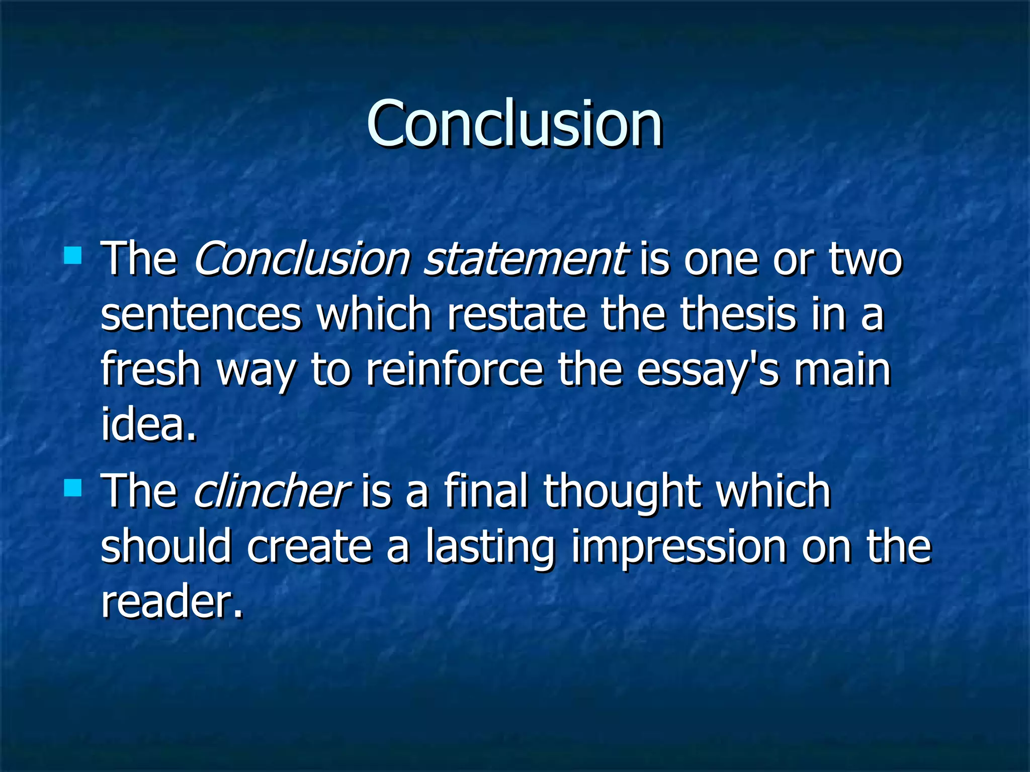 Creating A Conclusion | PPT