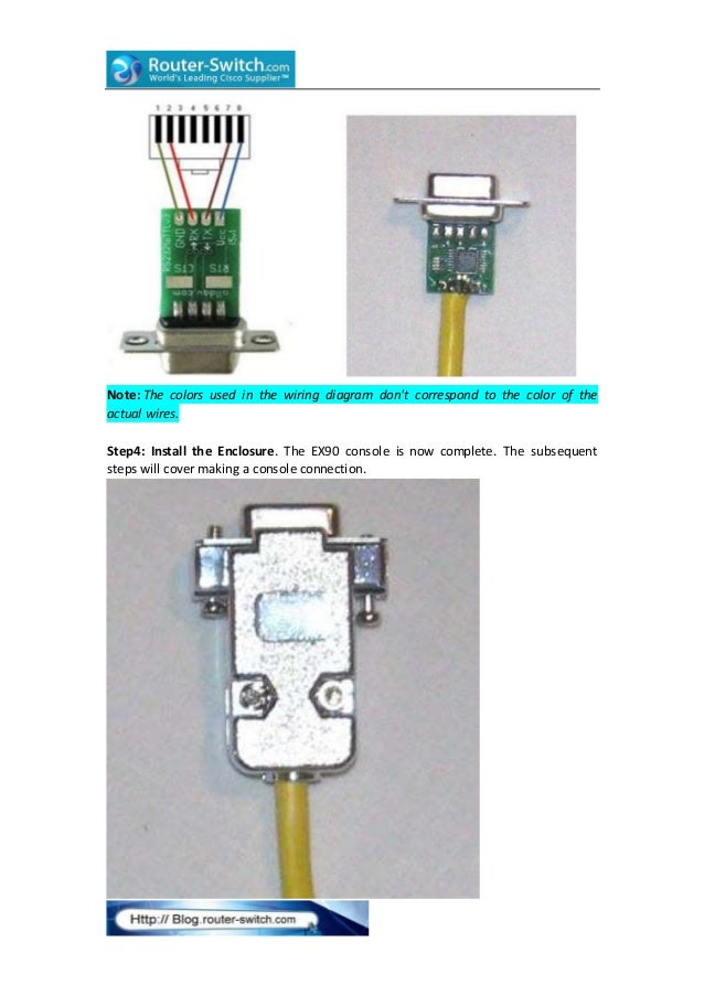 Creating a console cable & making a console connection