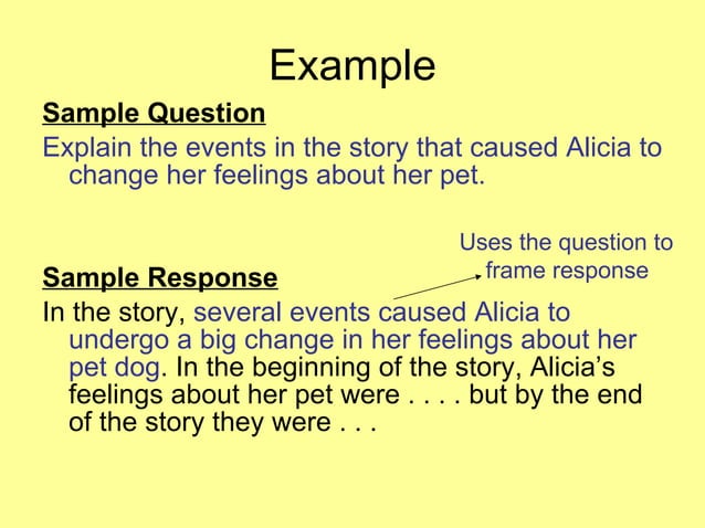 Creating a constructed response | PPT