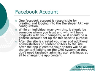 Creating a content managed facebook app | PPT