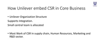 Creating a corporate Responsibility Culture: Case of Unilever (HUL) | PPT