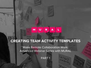 Creating Team Activity Template in MURAL | PDF | Technology & Computing