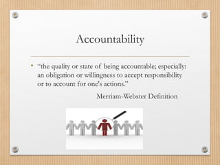 Creating a culture of accountability breakout workshop presentation | PPT
