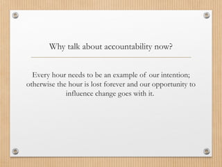 Creating a culture of accountability breakout workshop presentation | PPT