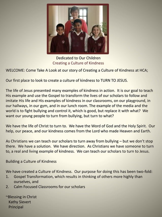 Creating a Culture of Kindness | PDF