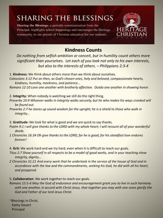 Creating a Culture of Kindness | PPTX