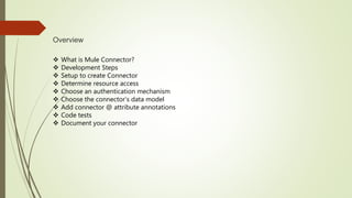 How to build custom connectors in MuleSOft | PPT