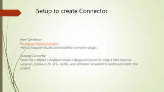 How to build custom connectors in MuleSOft | PPT