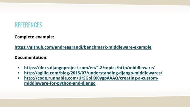 Creating a custom Django Middleware | PPT