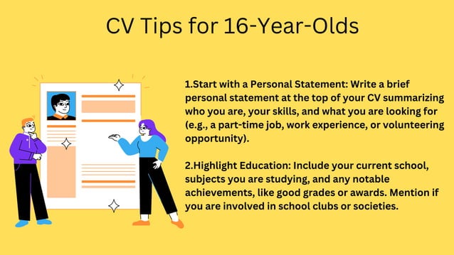 CV Example for 16-Year-Olds: Get Noticed by Employers! | PDF