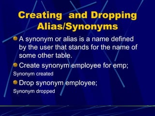 Creating a database | PPT