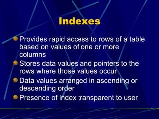 Creating a database | PPT