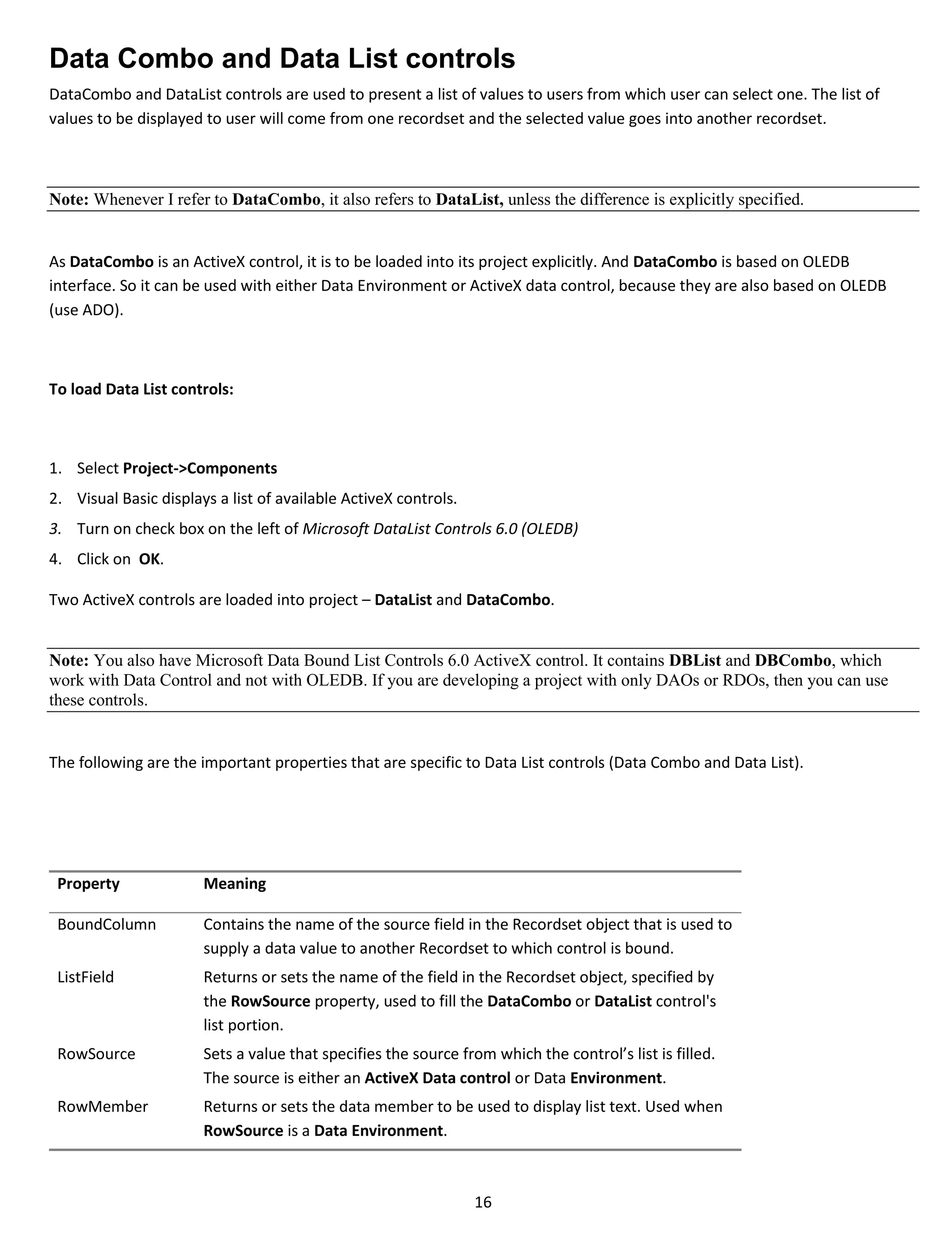 Creating a data report in visual basic 6 | DOCX