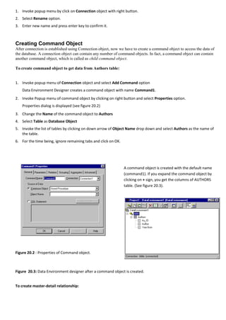 Creating a data report in visual basic 6 | DOCX
