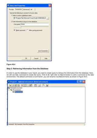 Creating a data report in visual basic 6 | DOCX