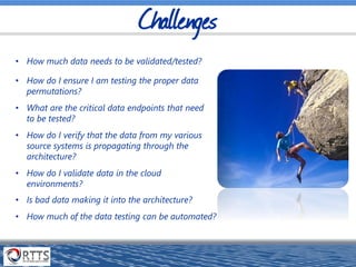 Creating a Data validation and Testing Strategy | PDF