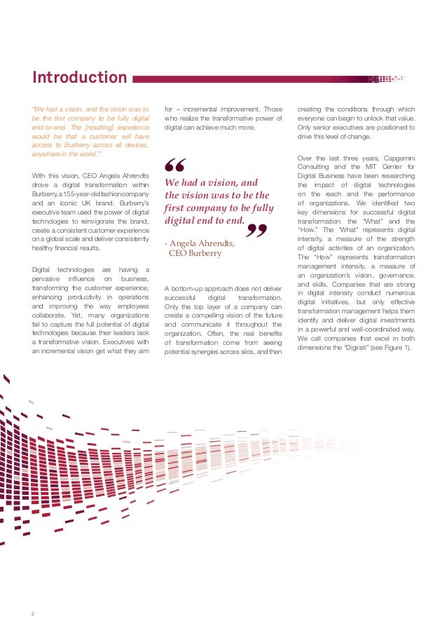 Creating a digital transformation vision