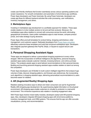 Maximize Retail Profit Margin with Power Apps Development | PDF