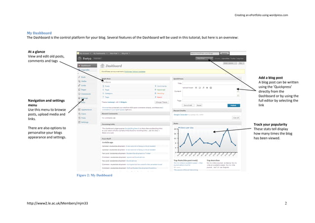 Creating a e portfolio using wordpress | PDF | Desktop Publishing ...
