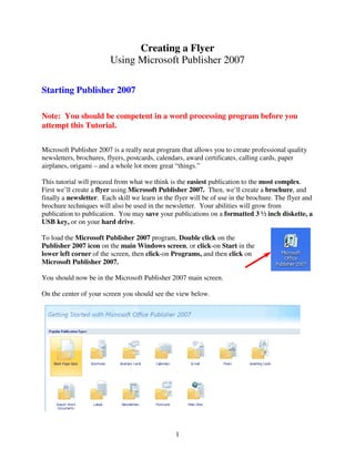 Creating a flyer in publisher | PDF | Desktop Publishing | Computer ...
