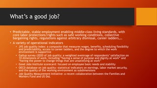 Creating a good jobs economy | PDF | Job Market | Economy