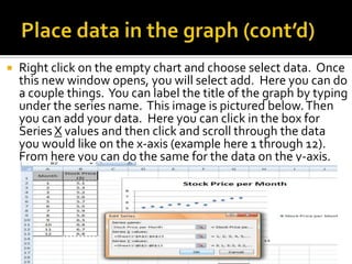 Creating a graph in excel | PPTX