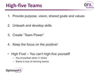 Creating a high five team | PPT