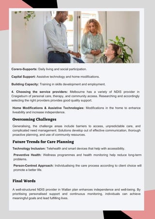 Creating a Holistic Care Plan with NDIS Support Services | PDF