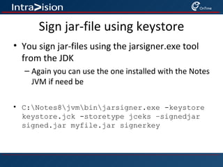 Creating a keystore for plugin signing the easy way | PPT