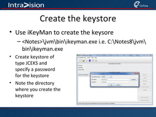 Creating a keystore for plugin signing the easy way | PPT