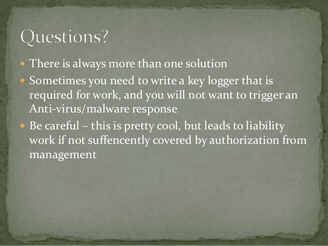 Creating A Keystroke Logger In Unix Shell Scripting