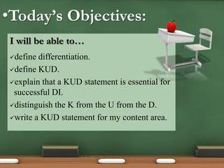 Creating a kud ppt (with fine arts examples) | PPTX