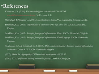 Creating a kud ppt (with fine arts examples) | PPTX