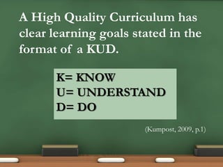 Creating a kud ppt (with fine arts examples) | PPTX