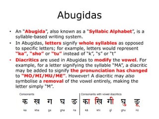 Creating a Language [P1: Alphabets] | PPT