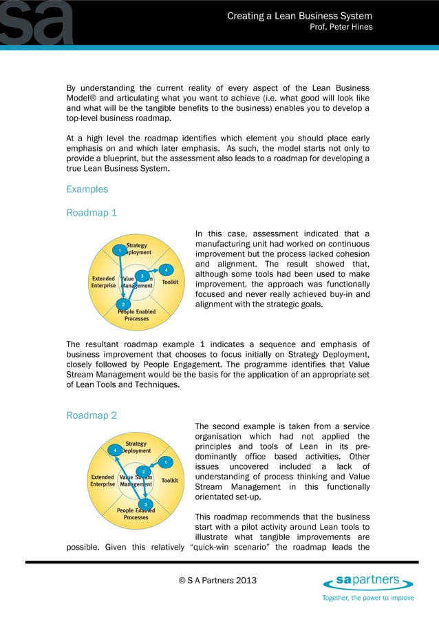 Creating a Lean Business System white paper | PDF