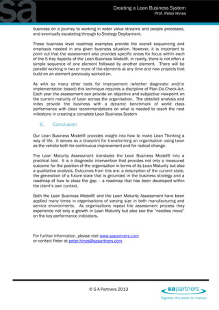 Creating a Lean Business System white paper | PDF