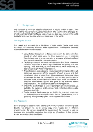 Creating a Lean Business System white paper | PDF