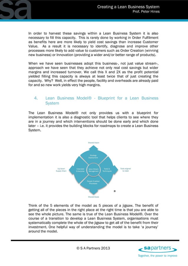 Creating a Lean Business System white paper | PDF