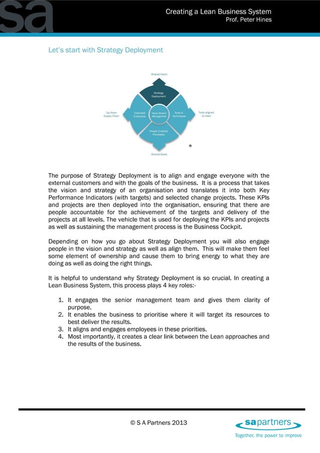 Creating a Lean Business System white paper | PDF