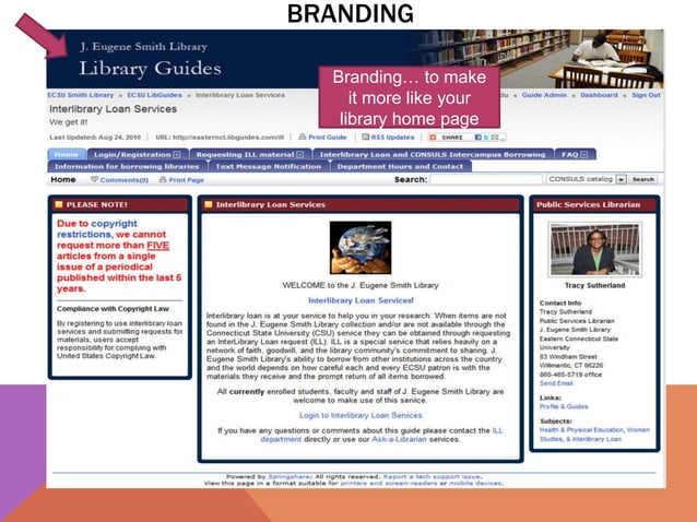Creating a libguide for interlibrary loan | PPT