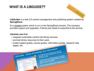 Creating a libguide for interlibrary loan | PPT