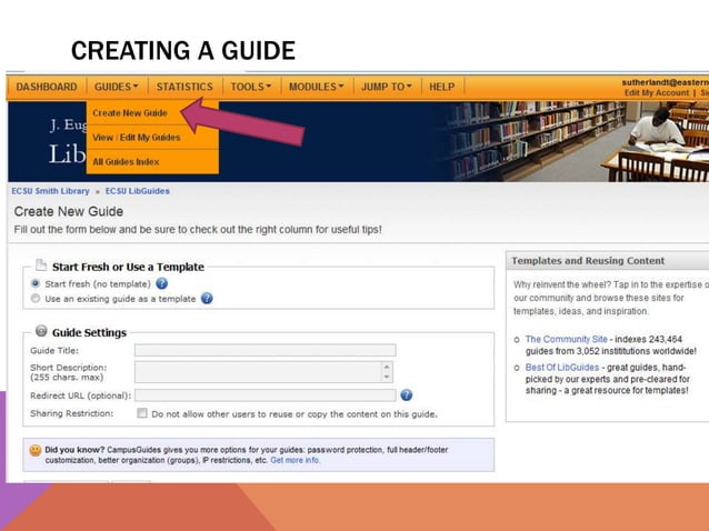 Creating a libguide for interlibrary loan | PPT