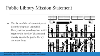 Creating a library mission statement | PPTX