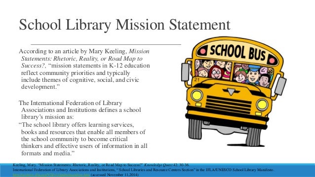 Creating A Library Mission Statement Creating A Library Mission Statement
