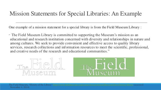 Creating A Library Mission Statement Creating A Library Mission Statement