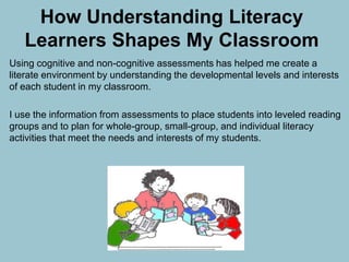 Creating a Literate Classroom Environment | PPTX