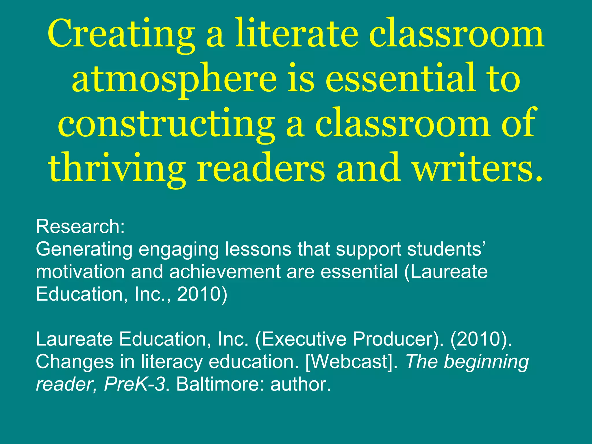 Literate Environment Analysis | PPT