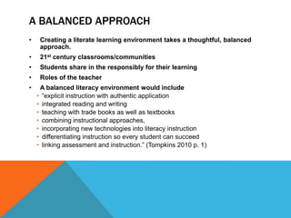 Creating a Literate Environment | PPTX